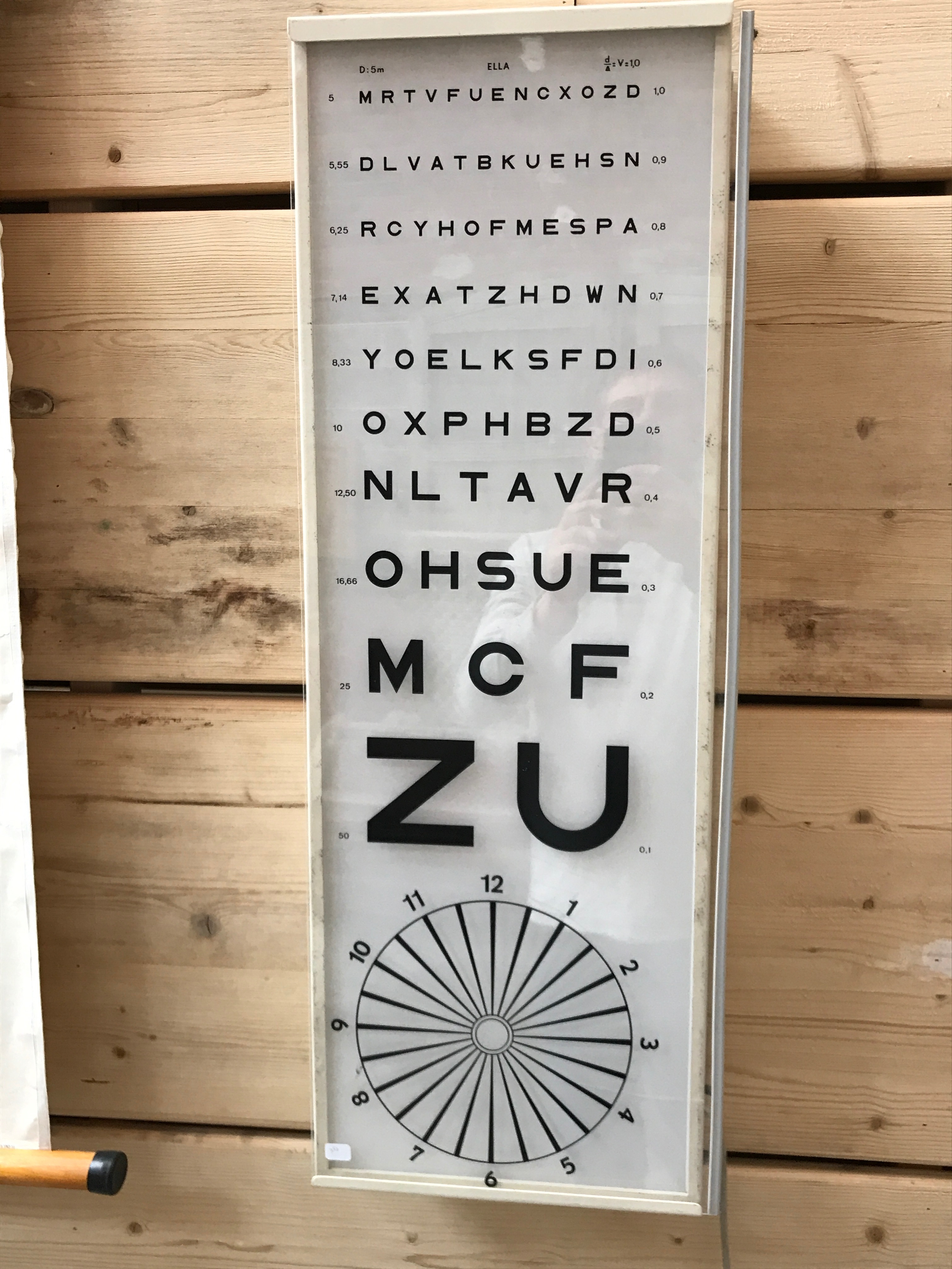 Echelle d'acuité Monoyer - Nord Factory