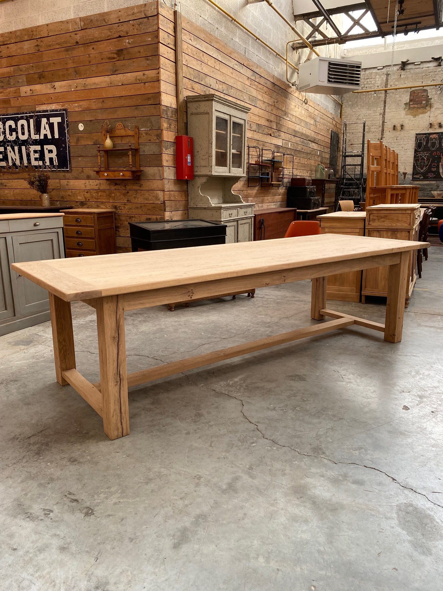 Grande table de ferme en chêne - Nord Factory