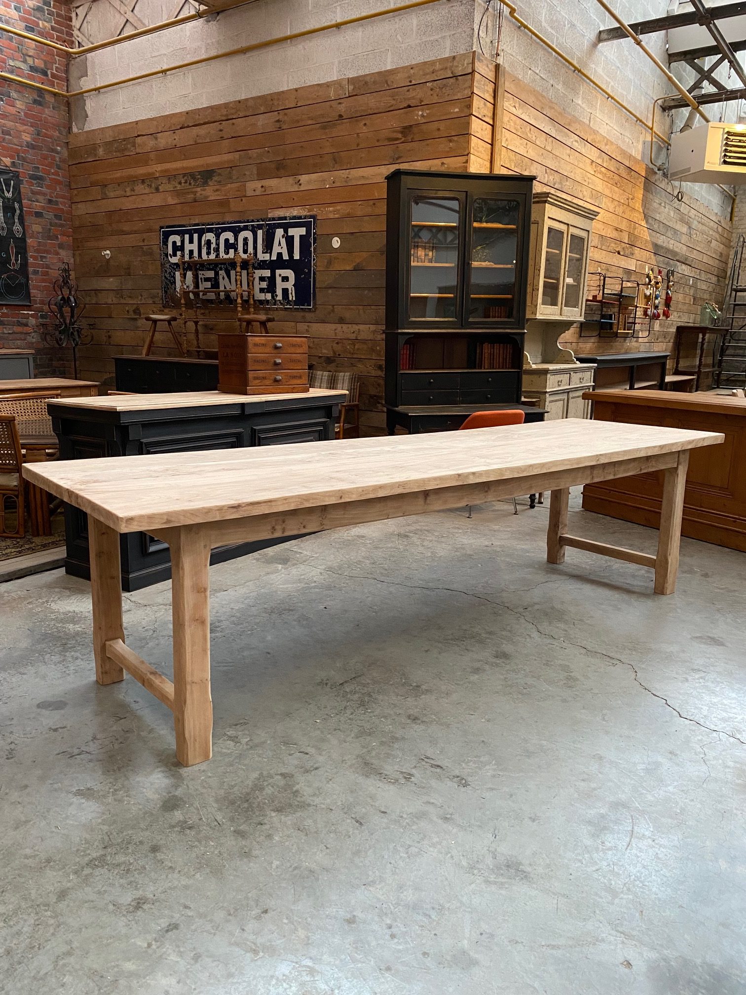 Grande table de ferme en orme - Nord Factory