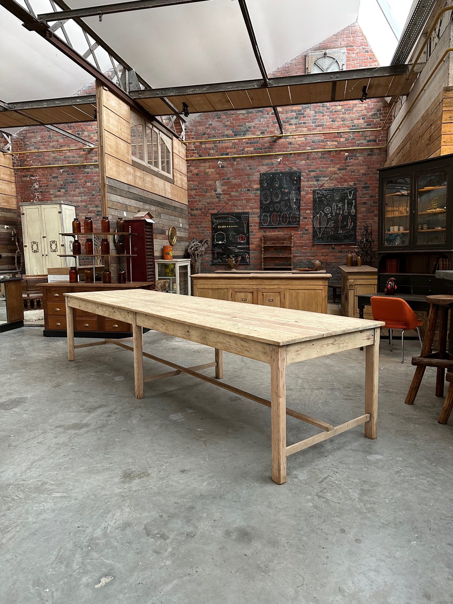 Grande table de travail début XXème - Nord Factory