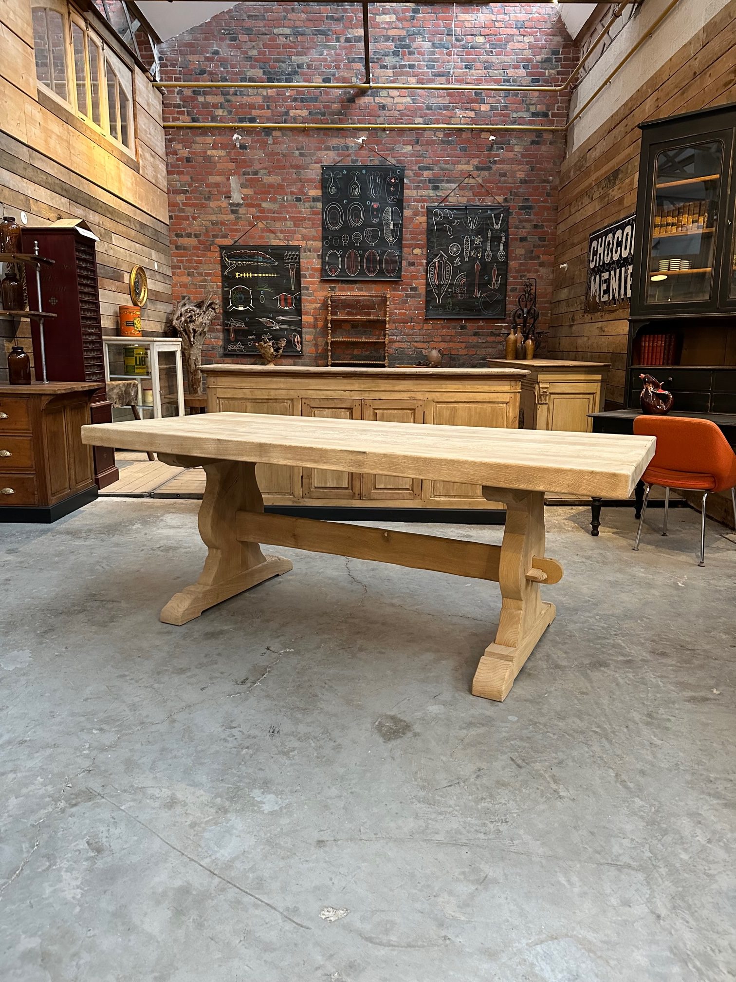 Table de type monastère en chêne - Nord Factory