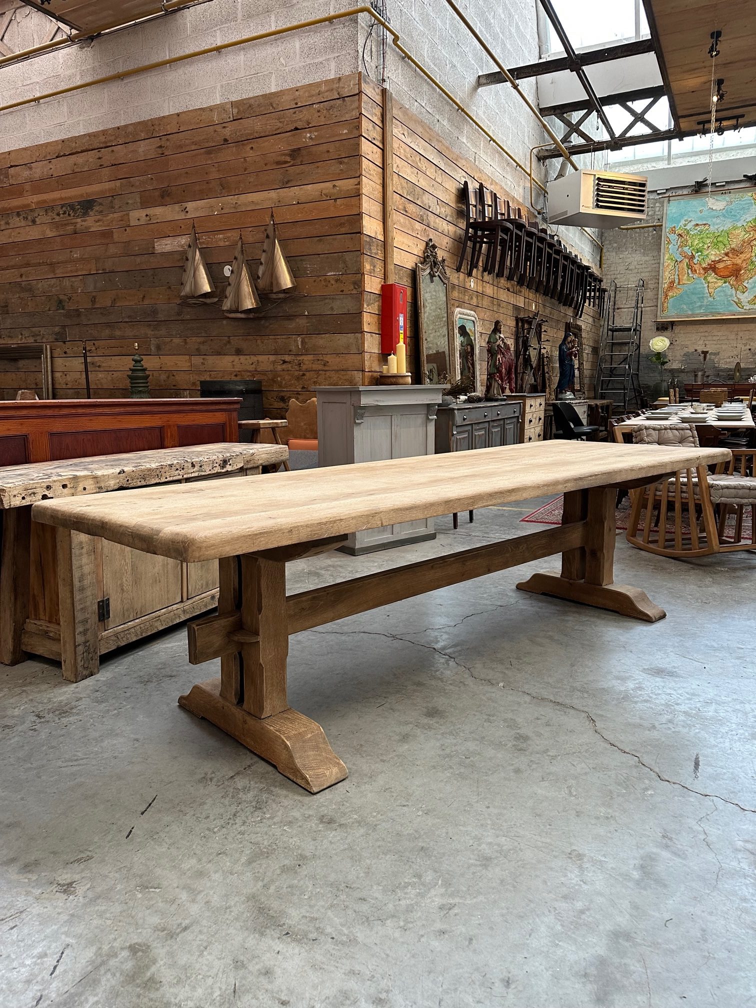 Grande table de ferme en chêne massif - Nord Factory